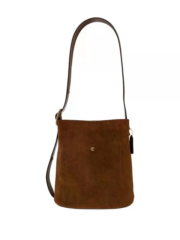 COACH Bleecker Leather Bucket Bag - Brown