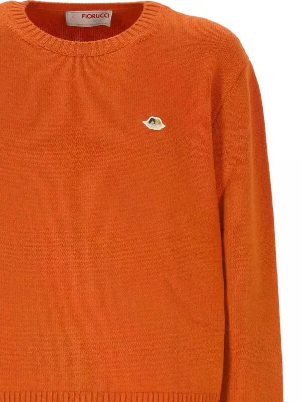 Fiorucci Logo Appliqué Crew Neck Sweater
