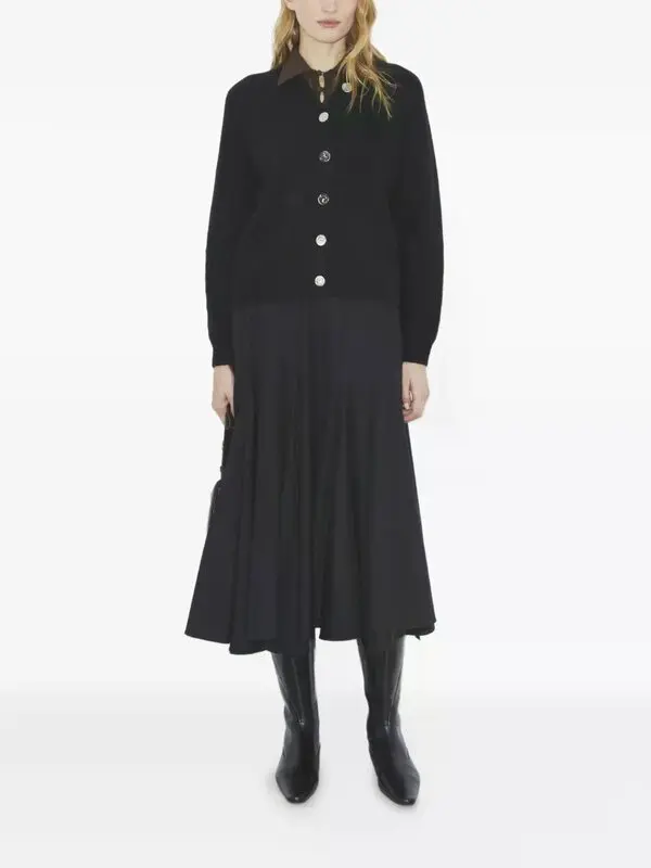 Tory Burch Merino Wool Button Cardigan