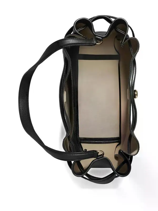 Tory Burch Leather Bucket Shoulder Bag - Black