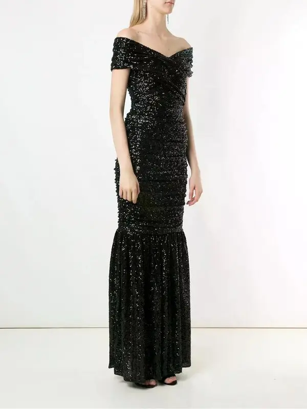 Dolce & Gabbana Sequin-embellished Fishtail Gown