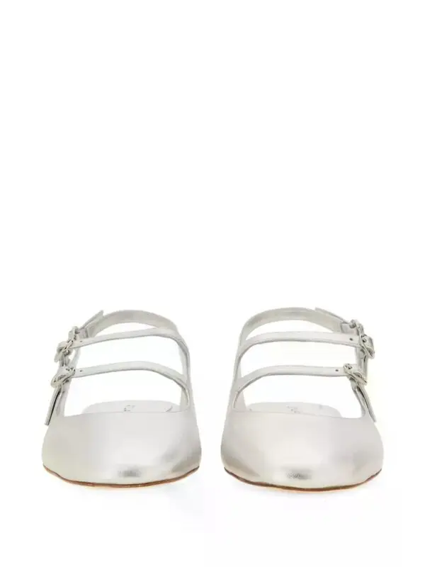 STUART WEITZMAN Buckle Strap Ballet Flats
