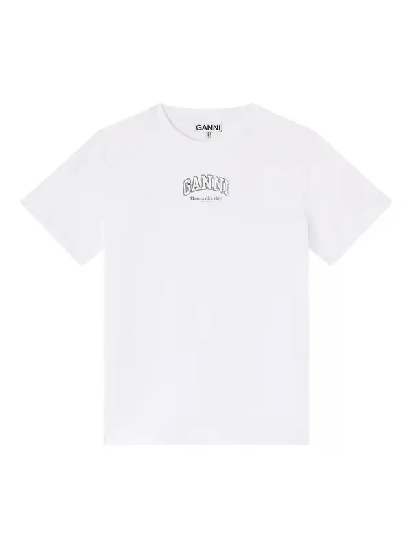 GANNI Logo T-shirt - White