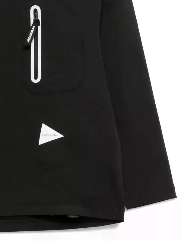 AND WANDER Zip Pocket Hoodie