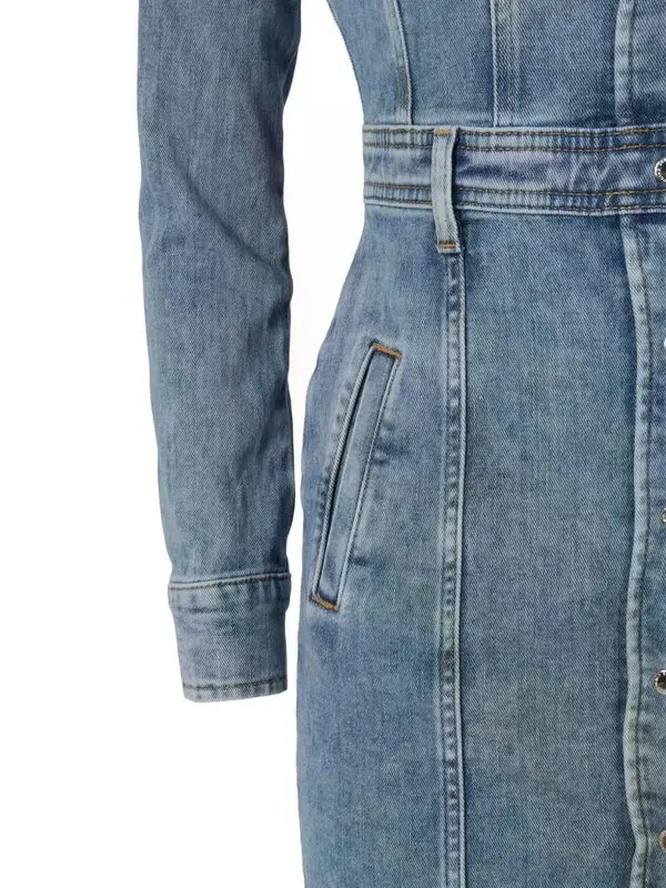 7 For All Mankind Denim Midi Dress