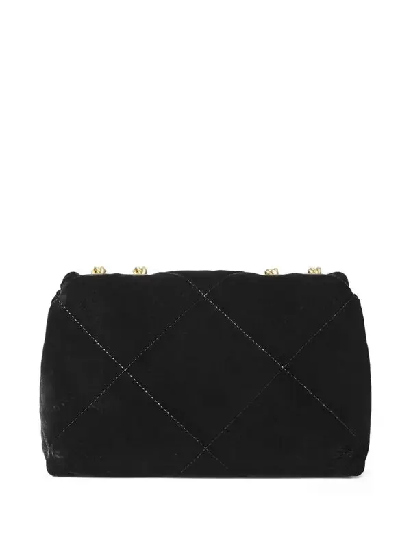 Tory Burch Kira Velvet Shoulder Bag - Black