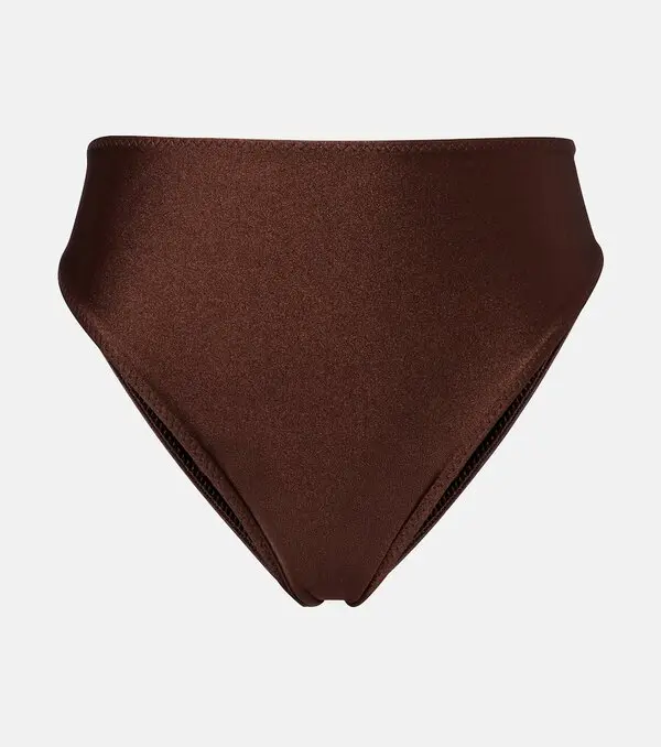 SAME High-rise Bikini Bottoms - Brown