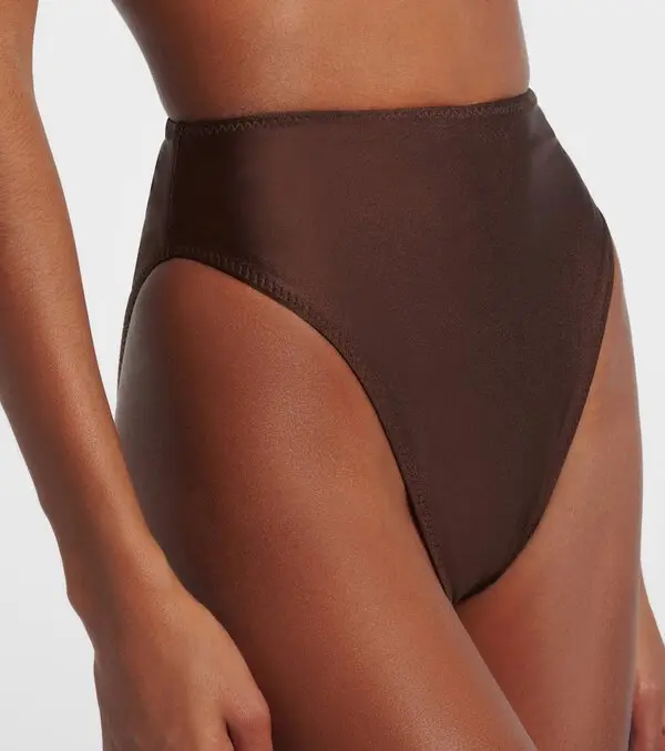 SAME High-rise Bikini Bottoms - Brown