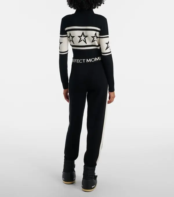 Perfect Moment La Tour Wool-blend Sweatpants - Black