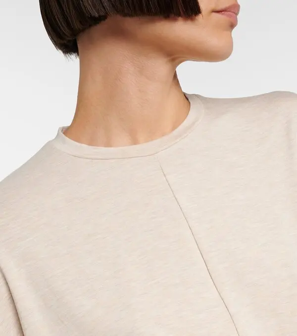 Vince Jersey Top With Drape Detail