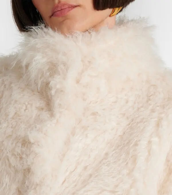 Vince Shaggy Fur Jacket