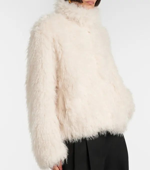 Vince Shaggy Fur Jacket