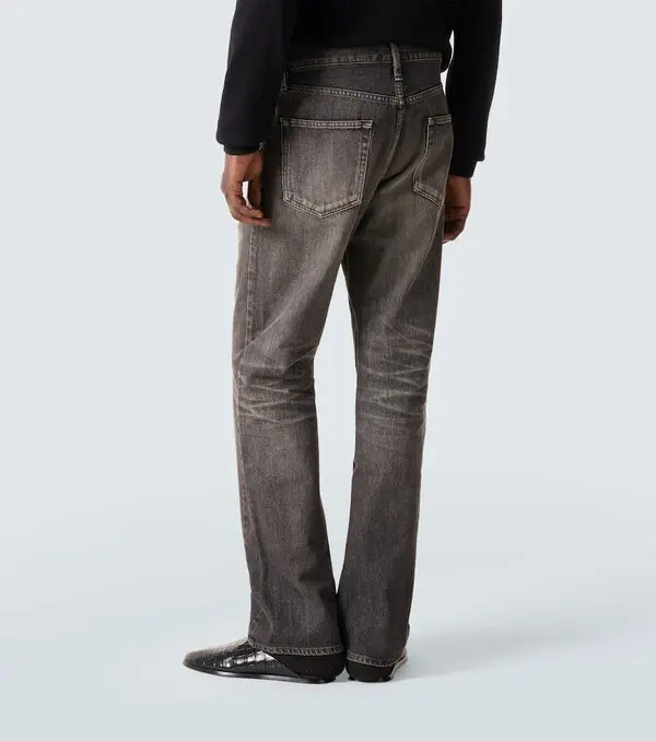 Fear Of God Faded Mid-rise Straight Jeans