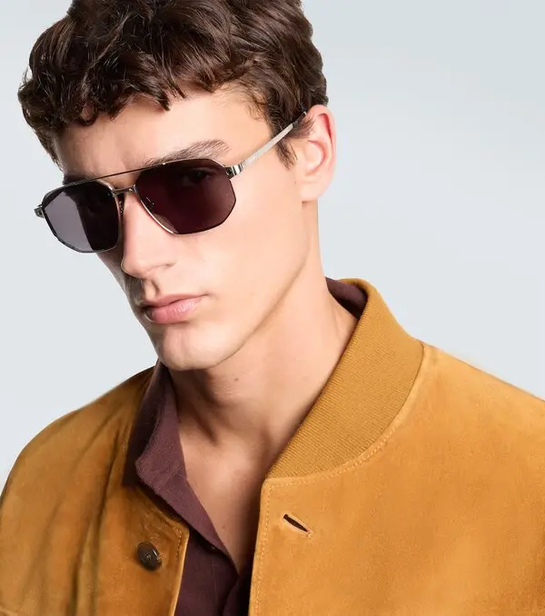 Cartier Santos De Aviator Sunglasses