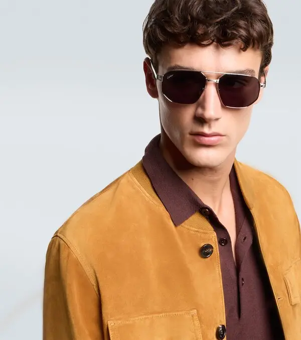 Cartier Santos De Aviator Sunglasses