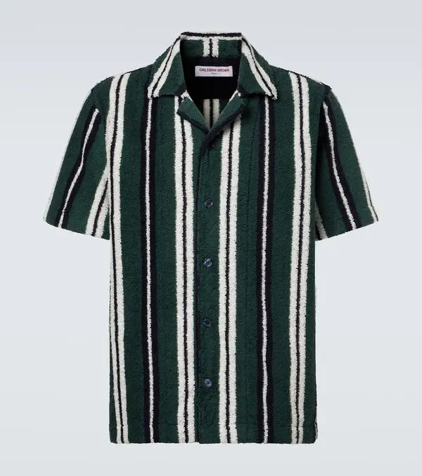 Orlebar Brown Griffith Striped Terry Bowling Shirt - Multicoloured