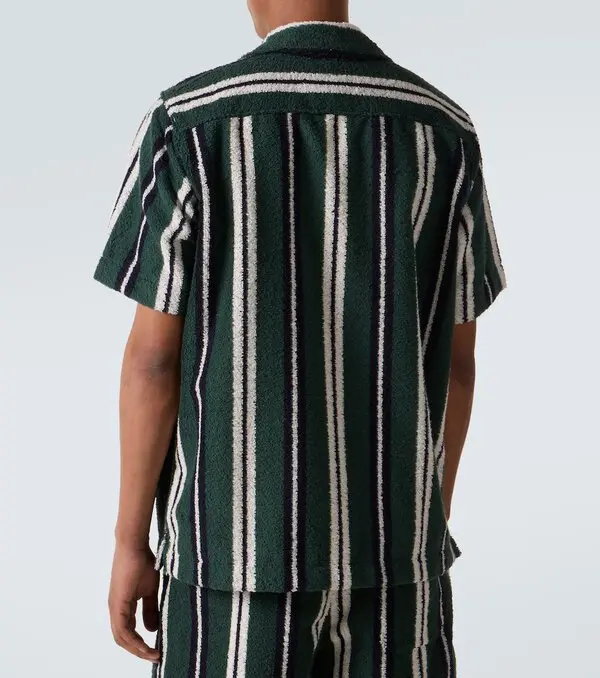 Orlebar Brown Griffith Striped Terry Bowling Shirt - Multicoloured