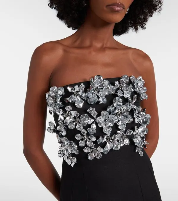 EMILIA WICKSTEAD Laelia Floral Embellished Gown