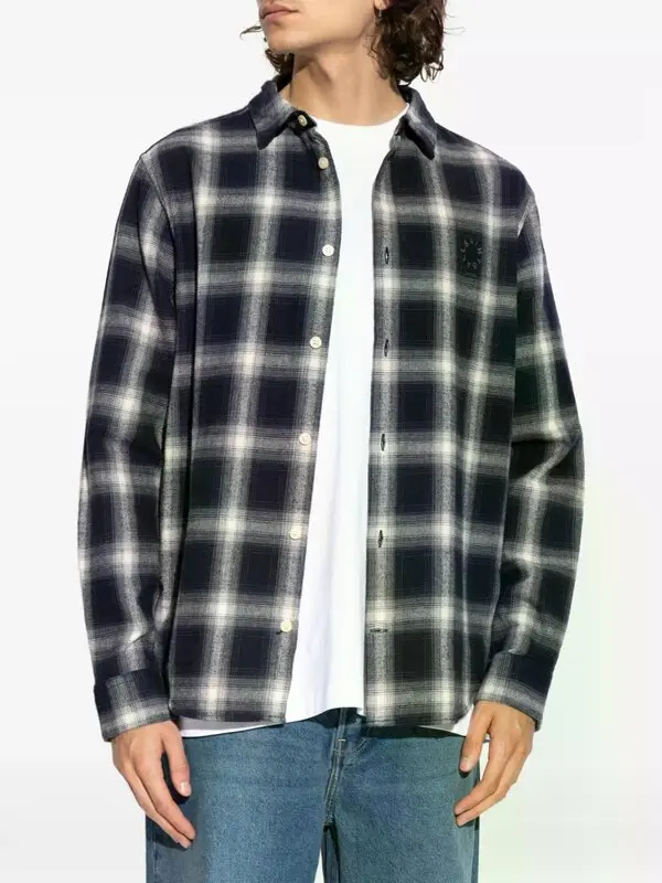 ALLSAINTS Check-embroidered Shirt