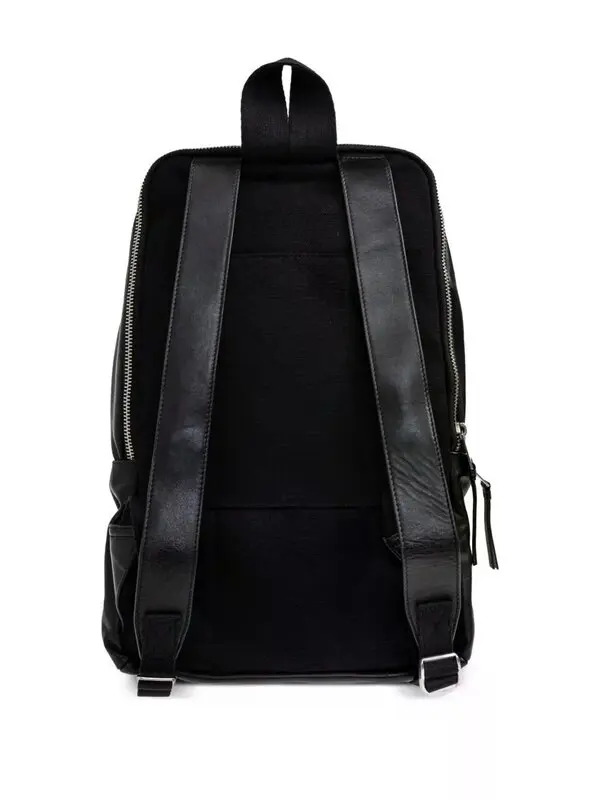 ALLSAINTS Finn Logo-embossed Leather Backpack