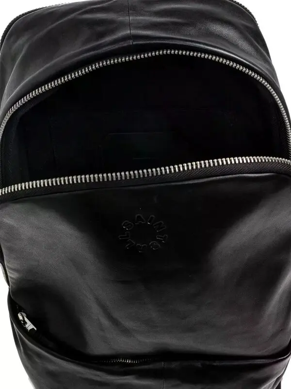 ALLSAINTS Finn Logo-embossed Leather Backpack