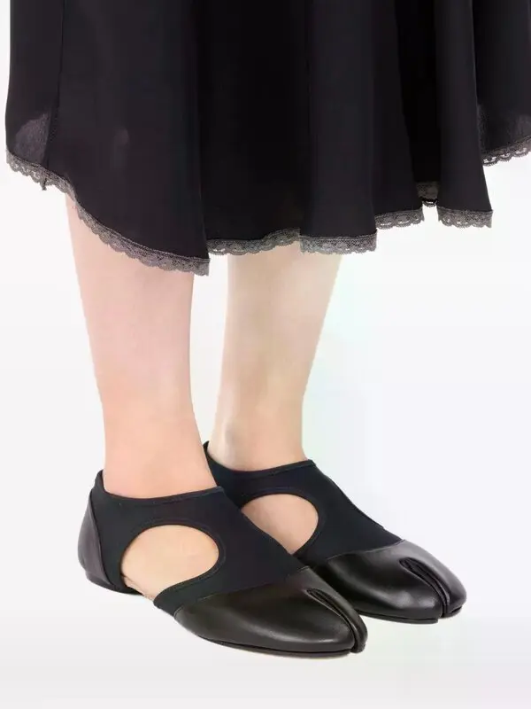 MAISON MARGIELA Tabi Split-toe Leather Ballet Flats