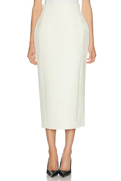 Wardrobe.NYC X Rosie Huntington-whiteley Sculpted Skirt - Ivory