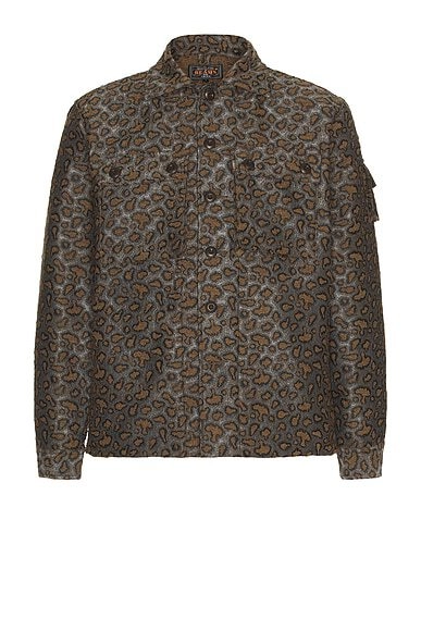 BEAMS Mil Camo Jacquard Shirt Jacket