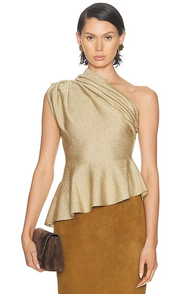 Khaite Metallic Aimee Top