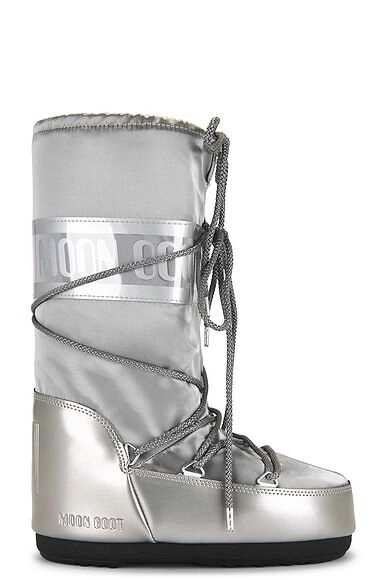 Moon Boot Icon Low Glance Boots - Silver