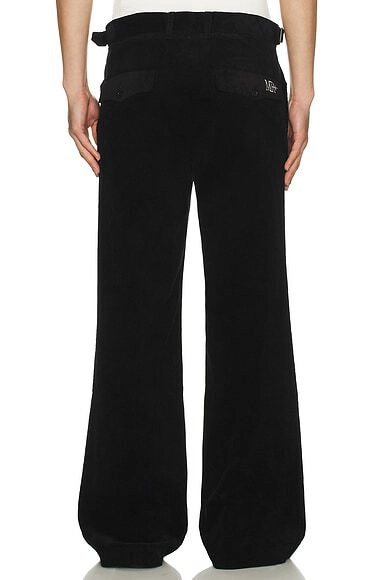 MIDNIGHT RODEO Western Corduroy Trousers - Black