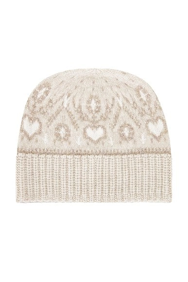Khaite Avers Cashmere Beanie - Ecru Multi