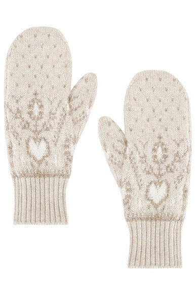 Khaite Christel Mittens - Ecru Multi