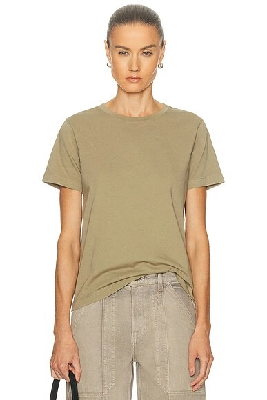 GRLFRND Small Tee A Premium Cotton Essential - Light Olive
