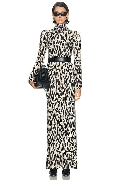 Brandon Maxwell Camille Turtleneck Dress