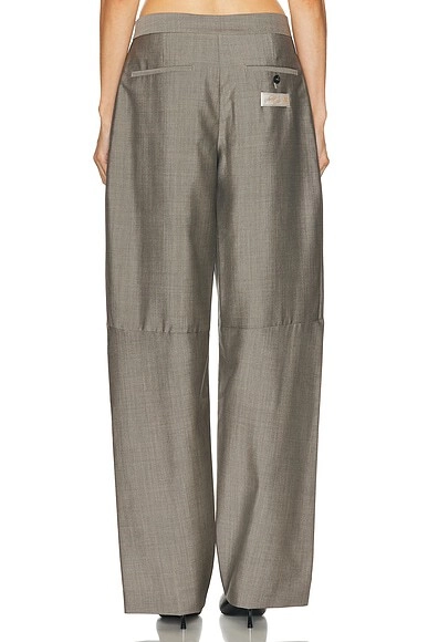 Alexander Wang Mid Rise Tailored Wool Mohair Trousers