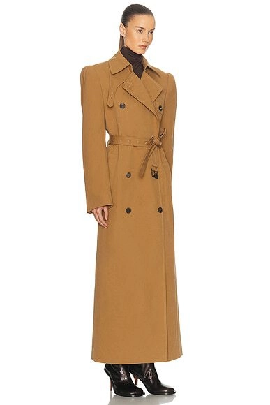 Dries Van Noten Cotton Twill Trench Coat