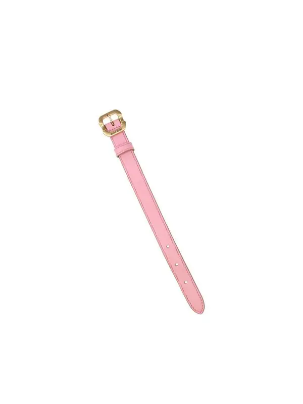 Miu Miu Buckle Leather Bracelet