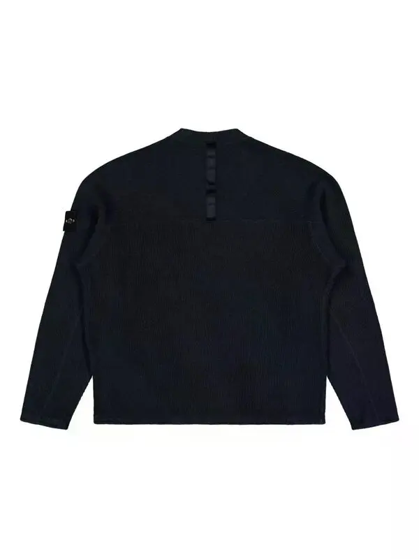 Stone Island Crew Neck Sweatshirt With Back Yoke Detail