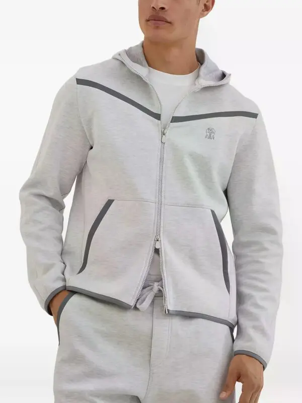 Brunello Cucinelli Zip-up Sweatshirt - Grey