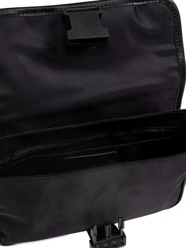 Versace La Medusa Buckled Messenger Bag