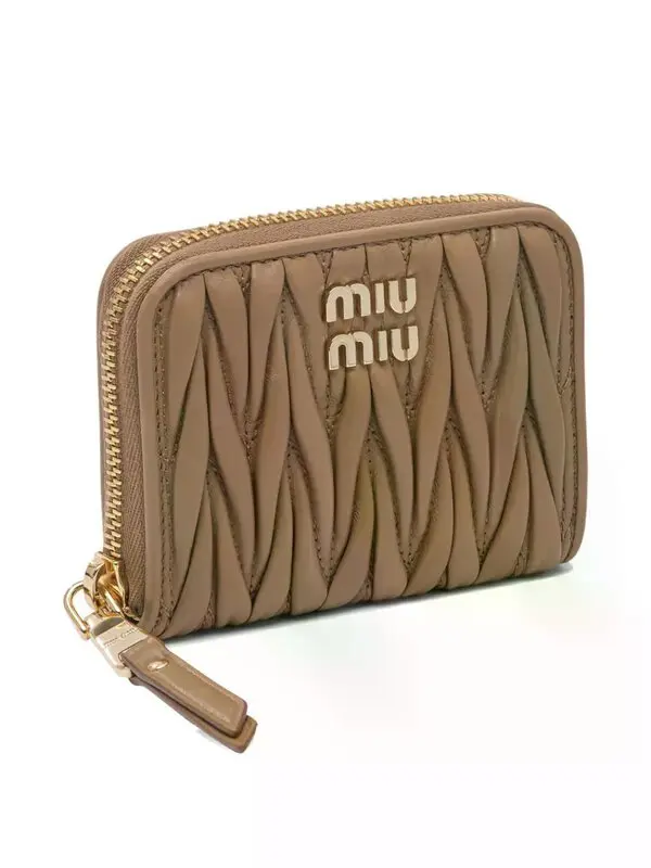 Miu Miu Matelassé Zip-around Wallet
