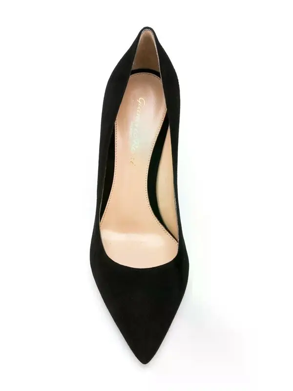 GIANVITO ROSSI Suede Pointed Toe Stiletto Pumps