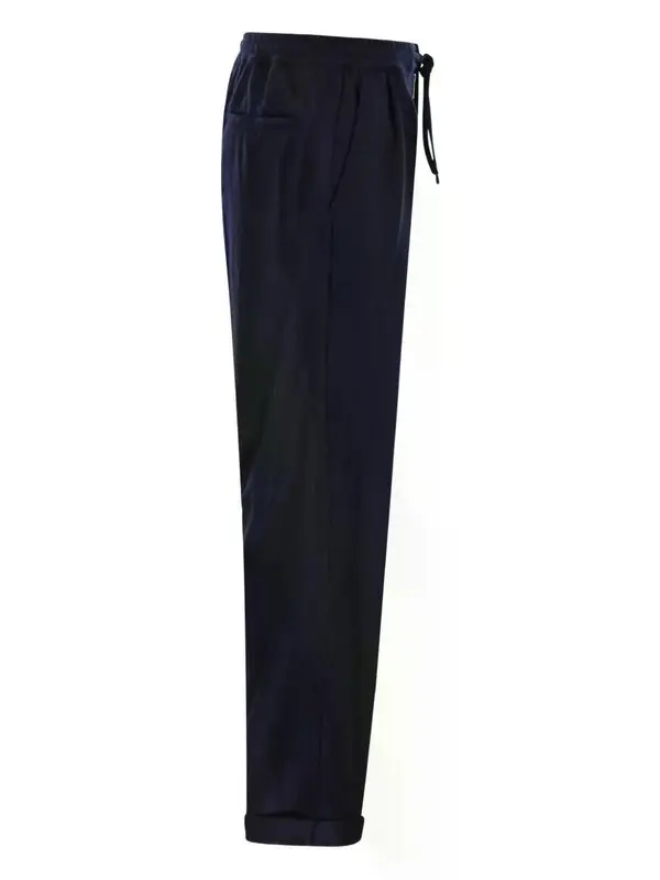 Fedeli Harvard Straight-leg Trousers - Blue