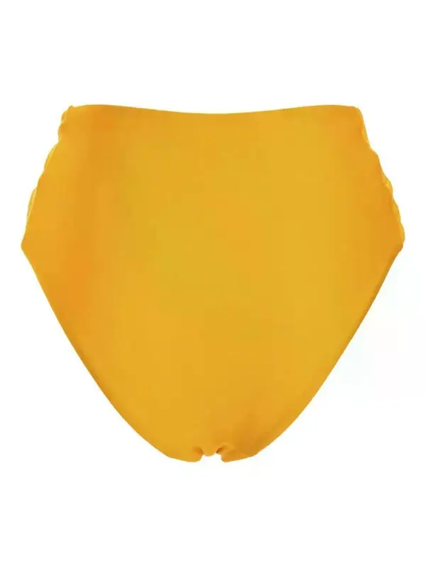 Agua Bendita Ruched Lily Bikini Bottoms - Yellow