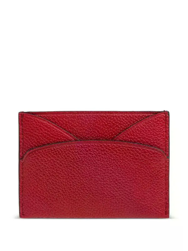 Tory Burch Romy Leather Card Holder - Red