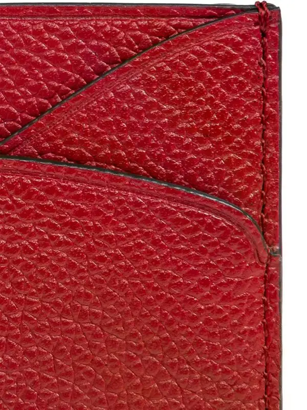 Tory Burch Romy Leather Card Holder - Red