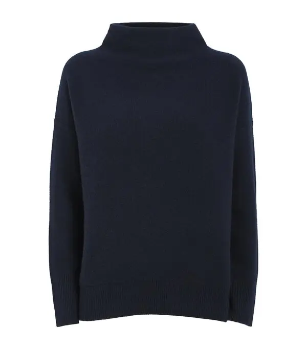 Vince Cashmere Funnel-neck Sweater - Navy