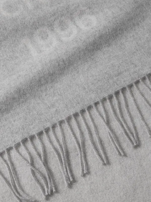 Acne Studios Fringed Wool-jacquard Scarf