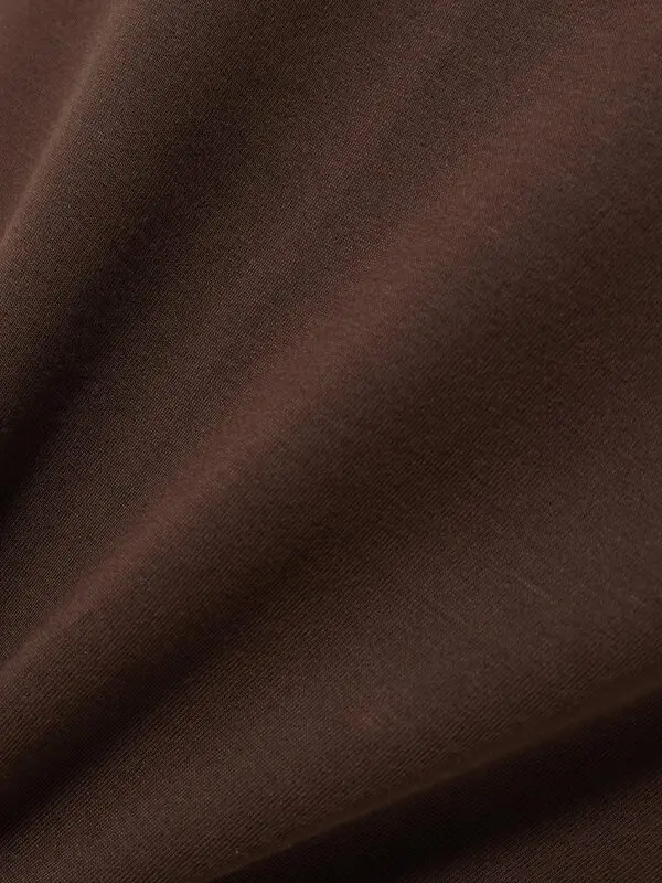 SKIMS Smooth Layers" Long Sleeve Turtleneck Maxi Dress - Brown